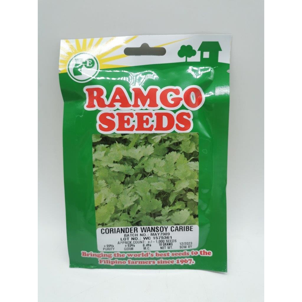 RAMGO CORIANDER WANSOY CARIBE SEEDS ( ORIGINAL GARDEN PACK ) | Shopee ...