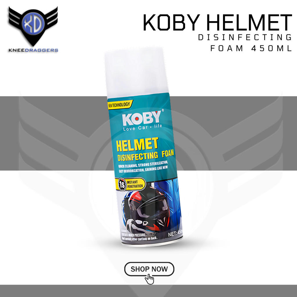 KOBY HELMET DISINFECTING FOAM 450ML | Shopee Philippines