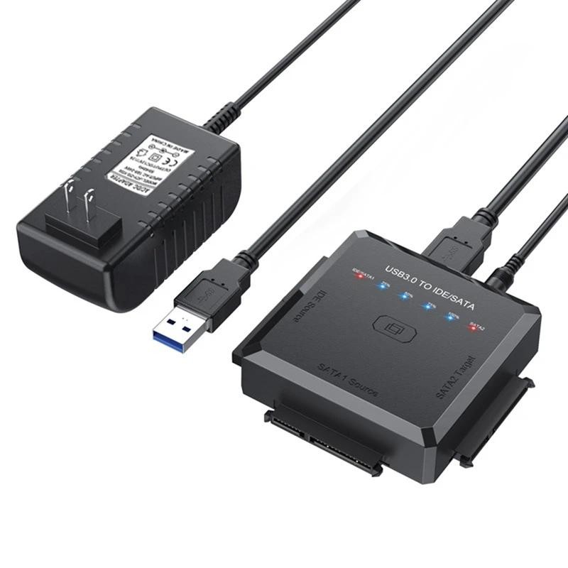 USB 3.0 To SATA IDE Adapter, Fit For 2.5, 3.5 Inch Hard Disk, HDD/SSD ...