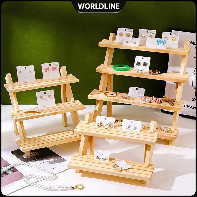 WLPH 3-layer/4-layer Solid Wood Plant Rack Anime Ornament Display Rack ...