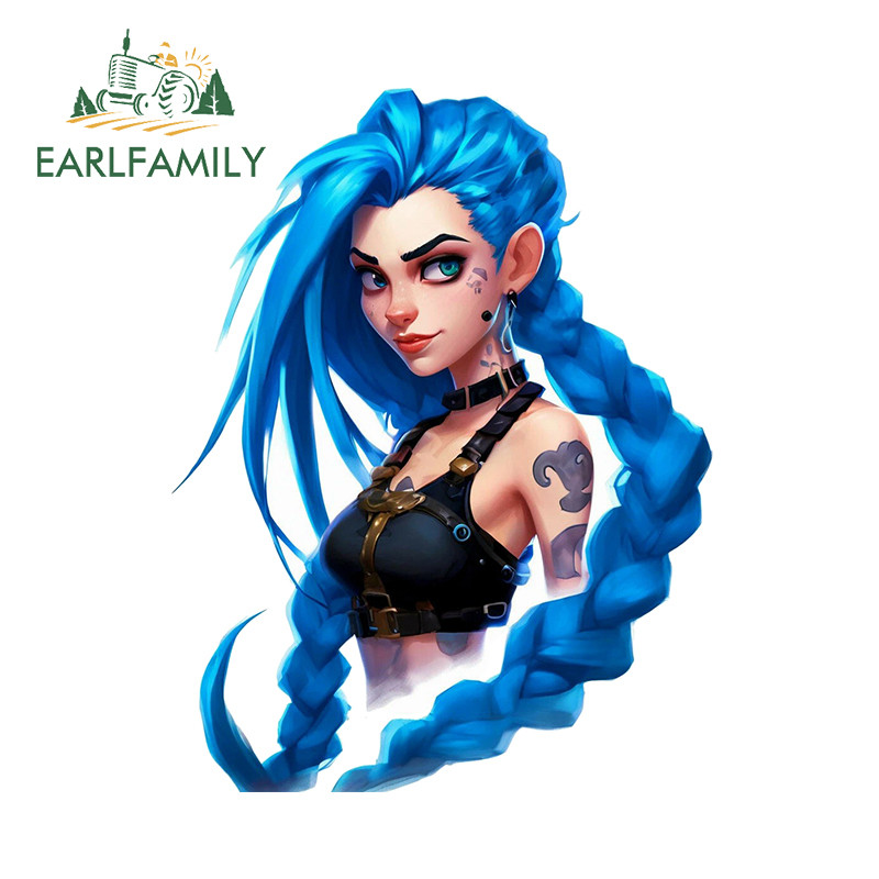 EARLFAMILY 13cm x 10cm League of Legends Jinx Car Stickers Guitar ...