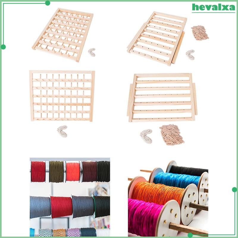 [Hevalxa] Thread Rack Thread Storage Rack Wooden Thread Spool Rack for ...