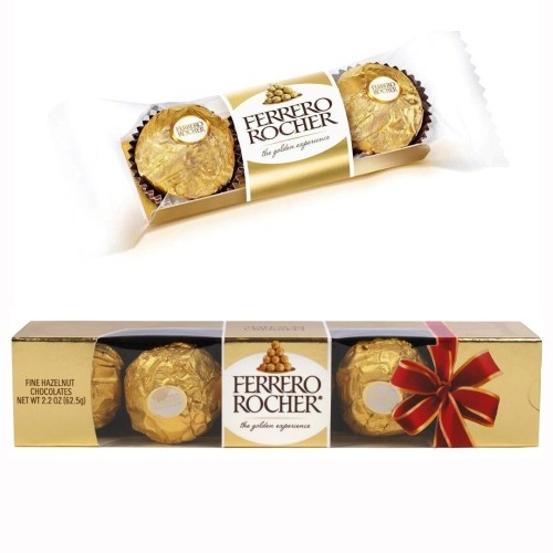 Ferrero Rocher T3’s / T5's in 1 pack Chocolate (3pcs & 5pcs) | Shopee ...