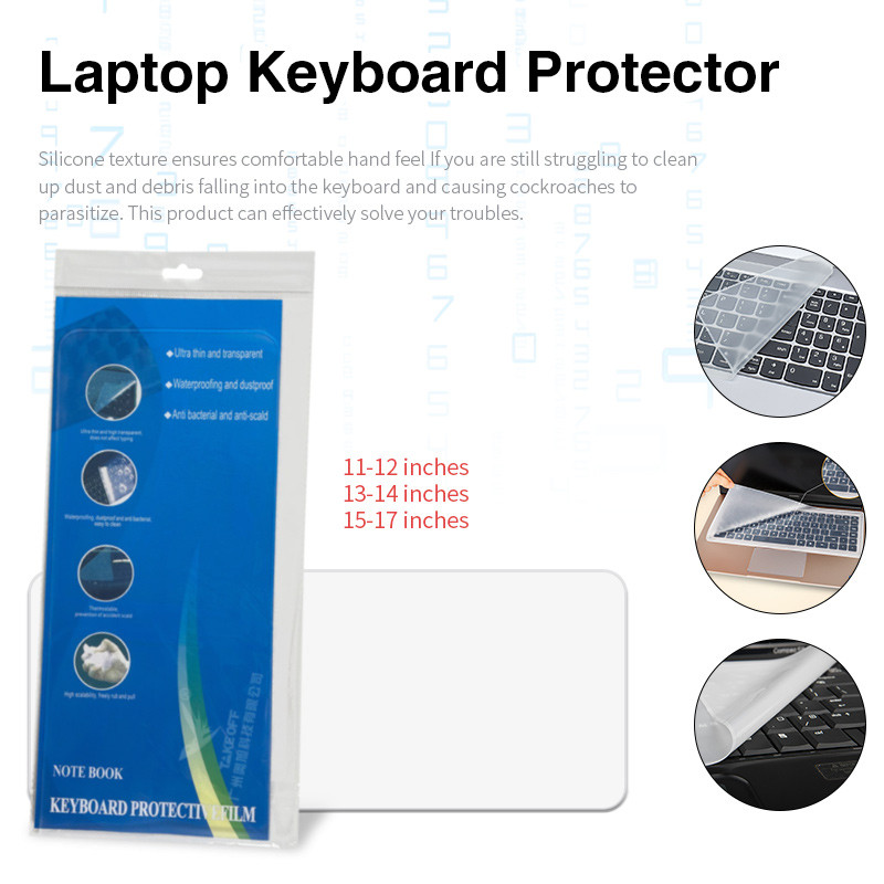 Universal Silicone Keyboard Skin Protector Cover for Laptop | Shopee ...