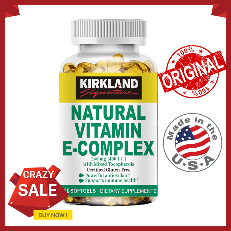 KIRKLAND Vitamins E Complex Capsule Antioxidant Protection Cellular ...