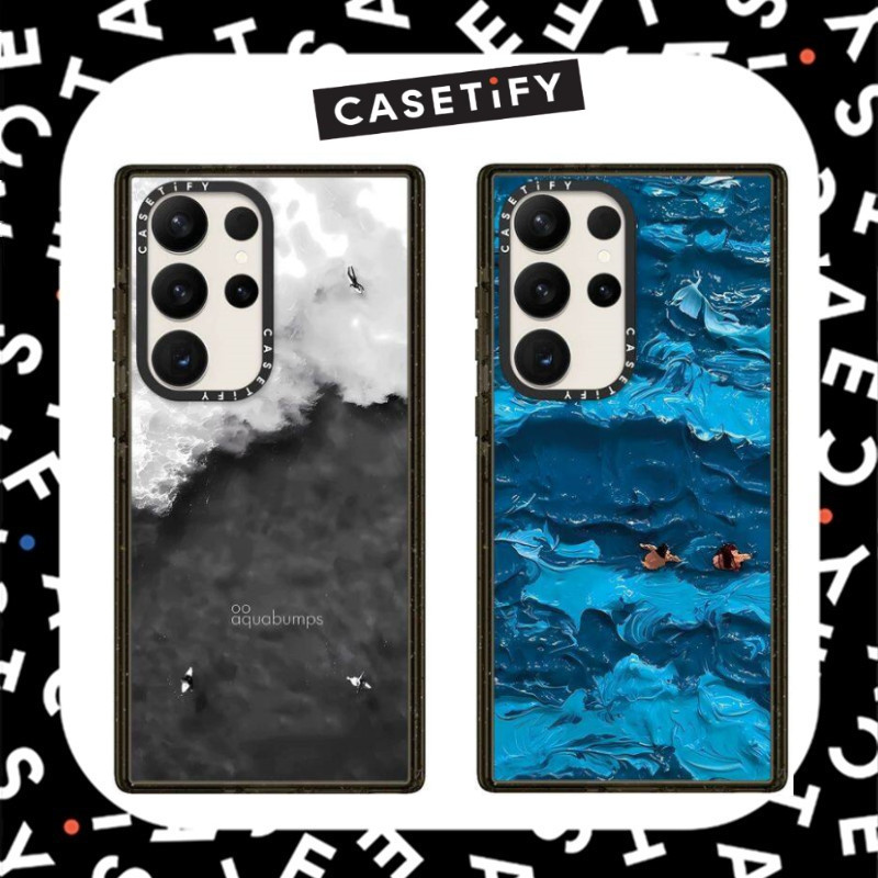 【Acrylic Case】CASETiFY Sea Wave Pattern shockproof for Samsung Galaxy ...