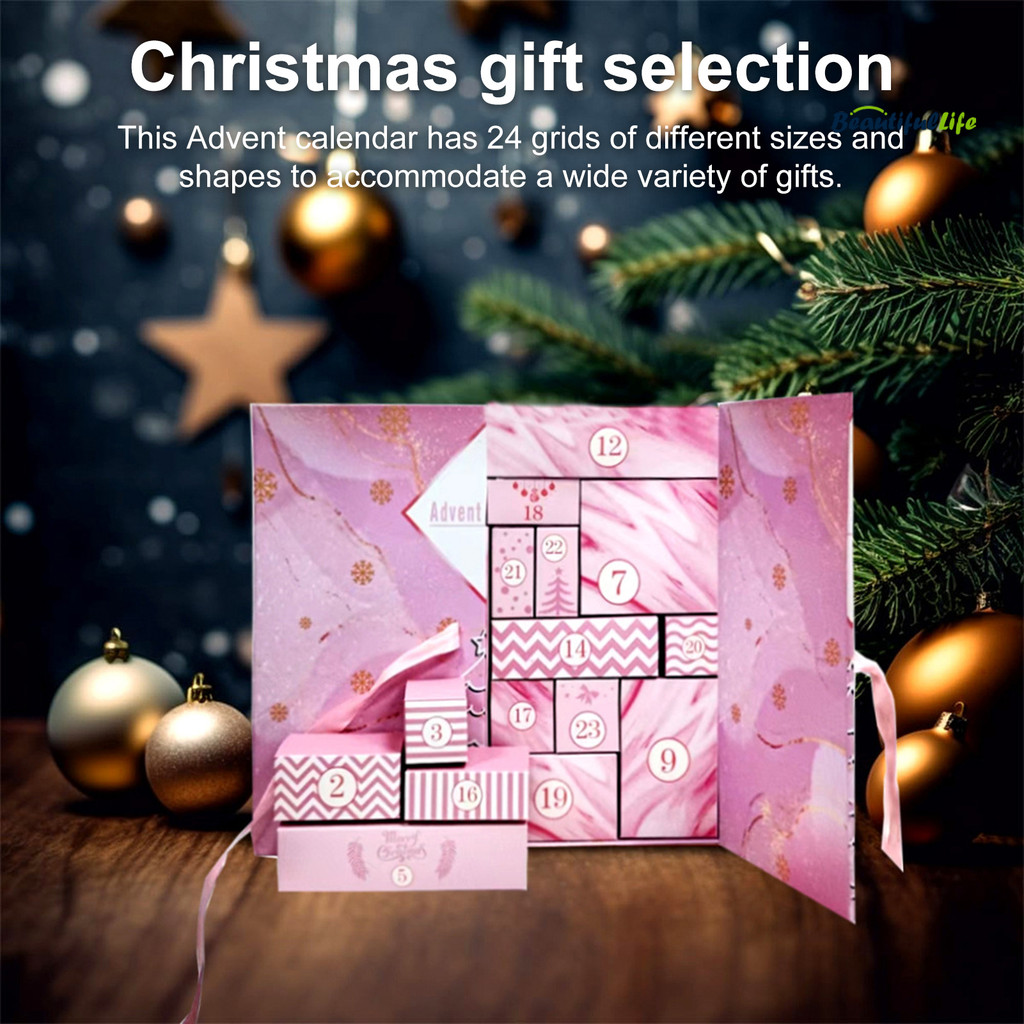 Beautifullife DIY Christmas Advent Calendar Boxes 2024 Empty Box to ...