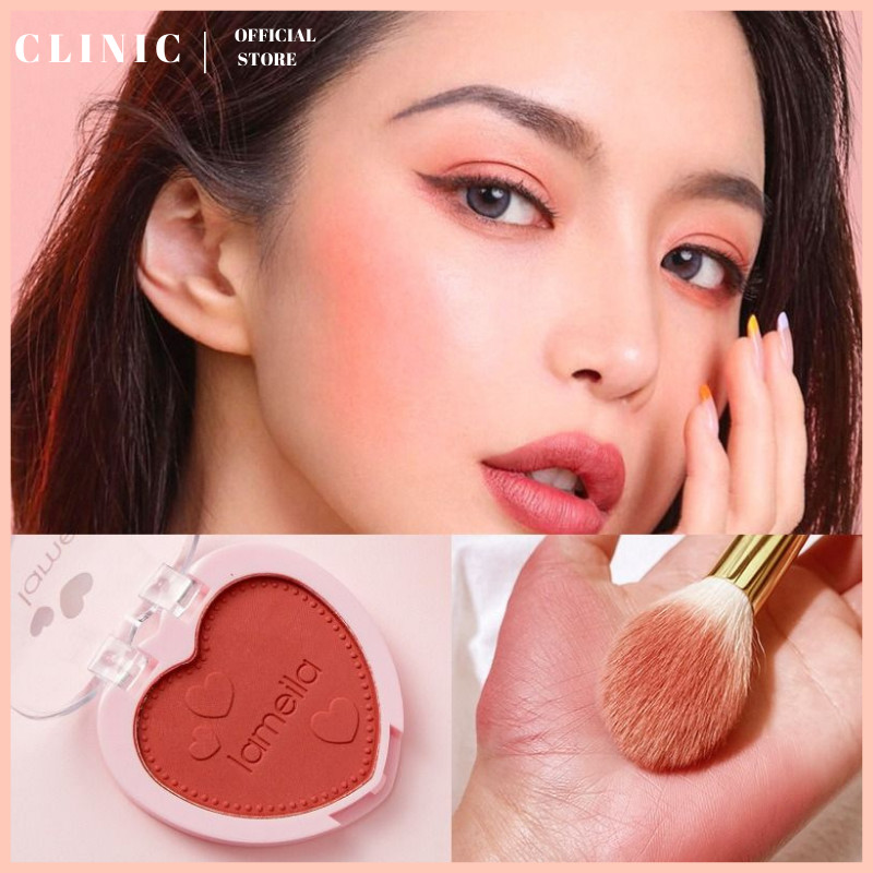 4 Color Sweet Heart Blush Powder Natural Blusher Hightlight Gloss ...
