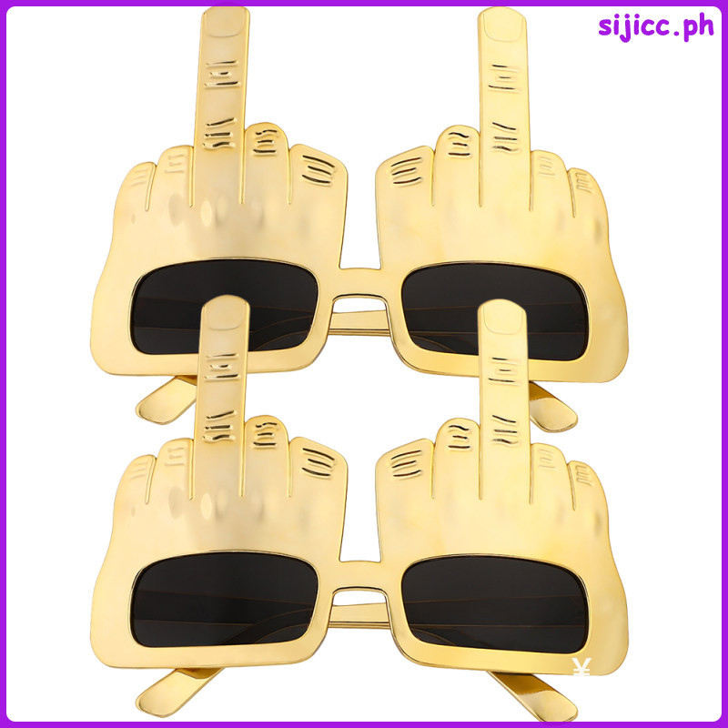 2 Pcs Funny Glasses Photo Props Thumbs up Sunglasses Thug Life ...