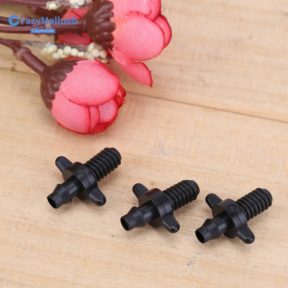 6mm Male Thread Single Barbed 4/7mm PVC Hose Connector Garden Drip ...