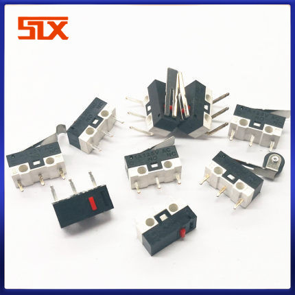 Micro Limit Switch Momentary Push Button Switch 1A 125V AC Mouse Switch 3Pins Long Handle Roller ...