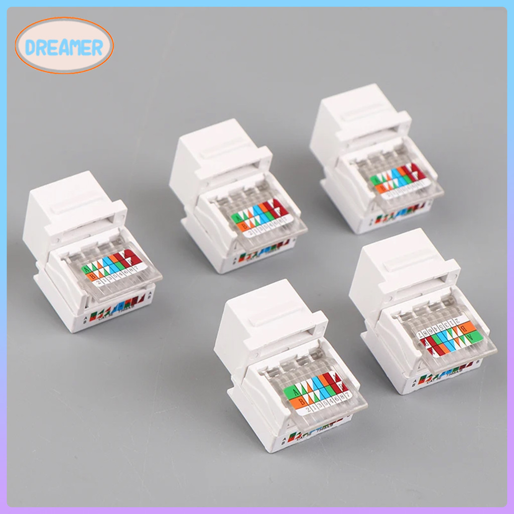 RJ45 Cat5e Tool-Less Keystone Ethernet Module Female Jack Network Punch Down Connector | Shopee ...