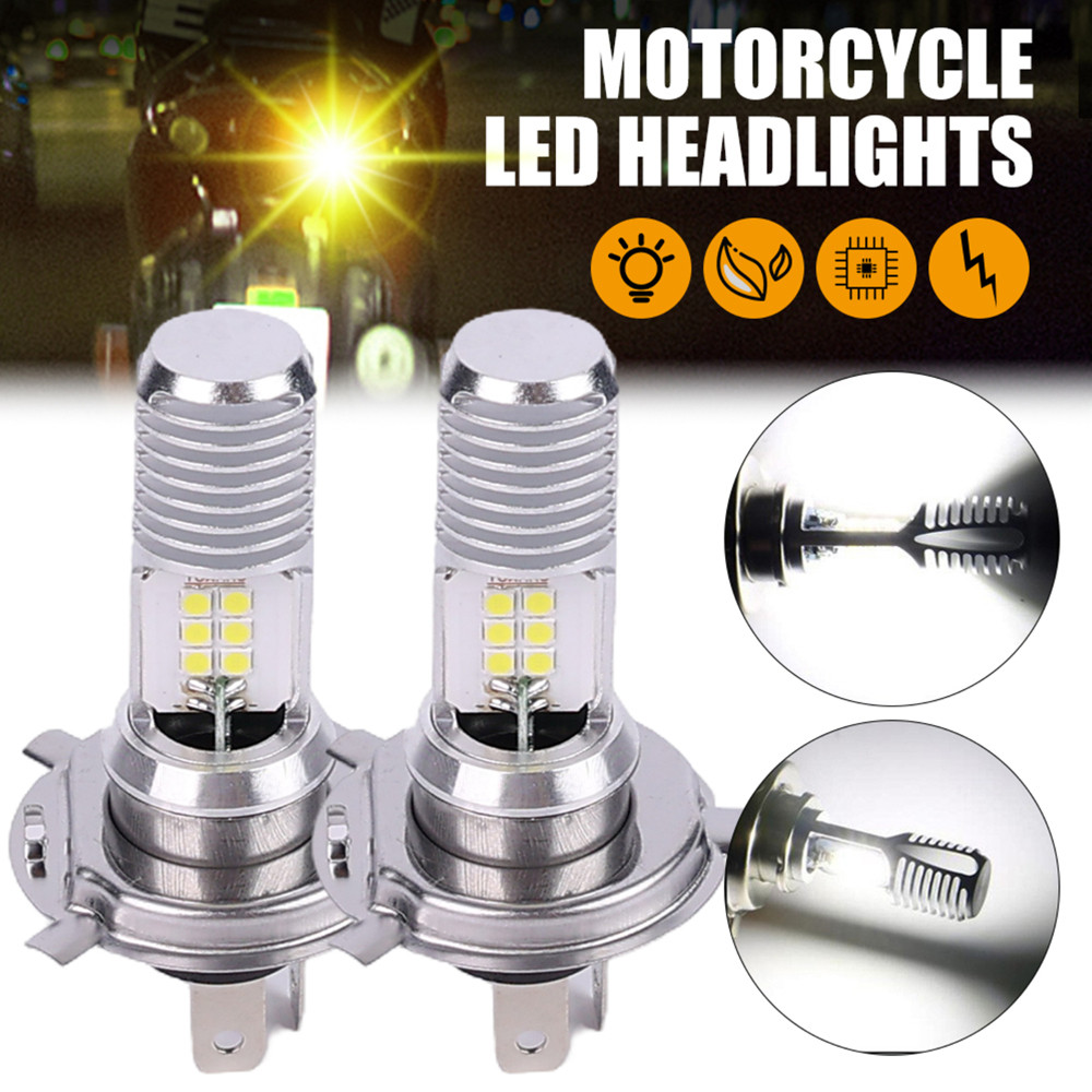 Motorcycle Three-claws 12Beads H4 LED Headlight 12V 4.5W High-brightness Low Energy Consumption ...