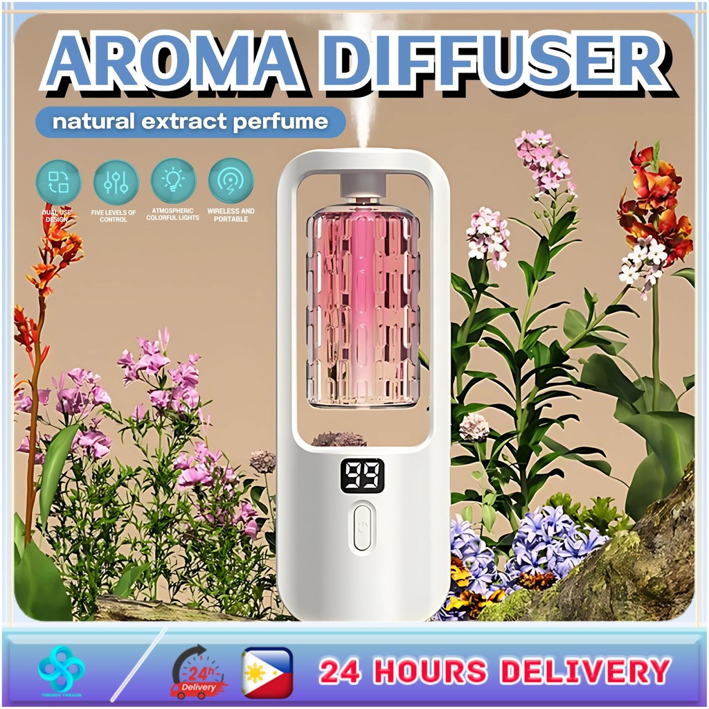 Digital display Rechargeable Fragrance Machine Automatic Aroma Diffuser ...