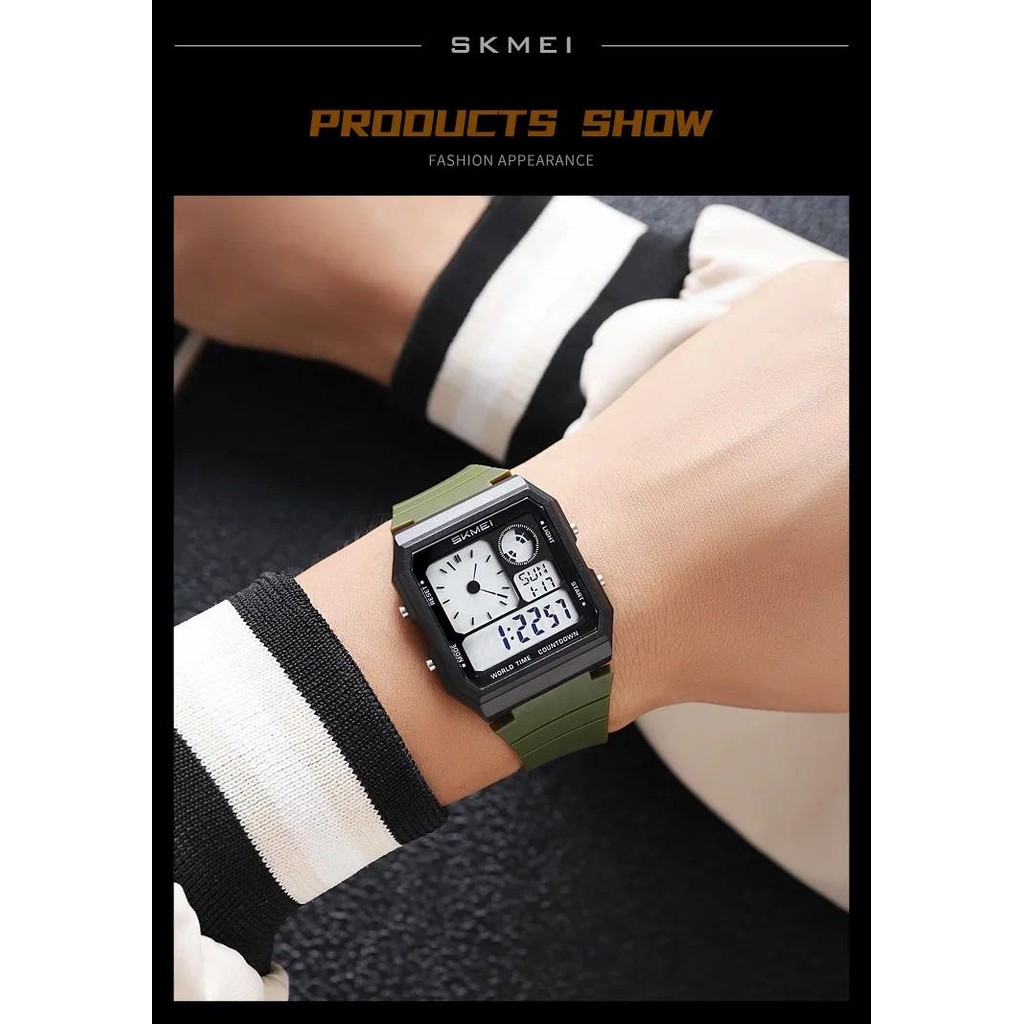 SKMEI 2347 Daylight Time Digital Sport Electronic Watch For Men Women Student Waterproof Outdoor ...