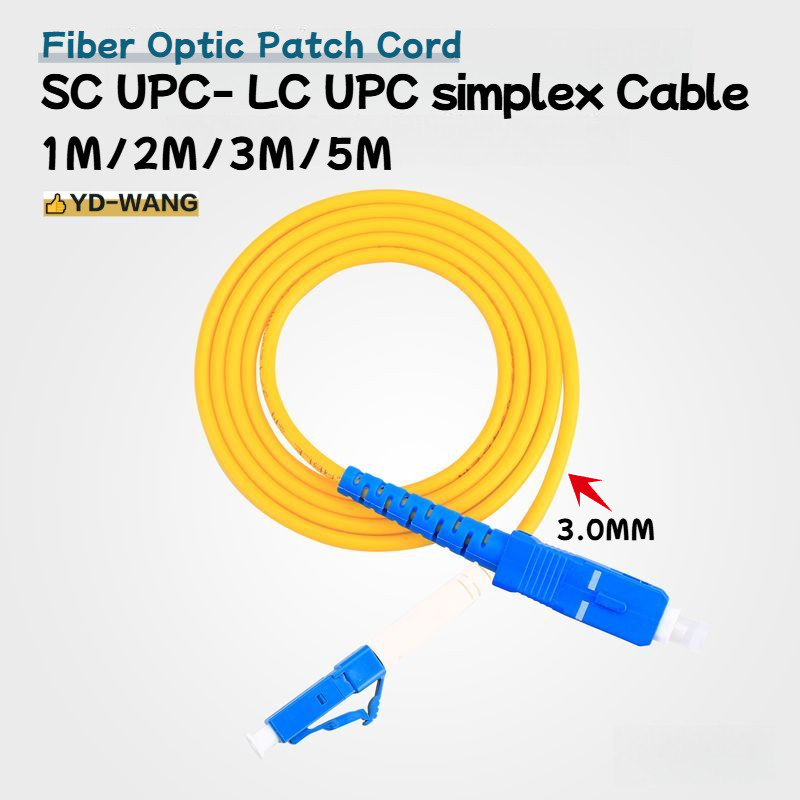 Fiber Optic Patch simplex Cord Fibe optical patch cord SC-LC 1m 2m 3m 5m simplex SM PVC blue LC ...