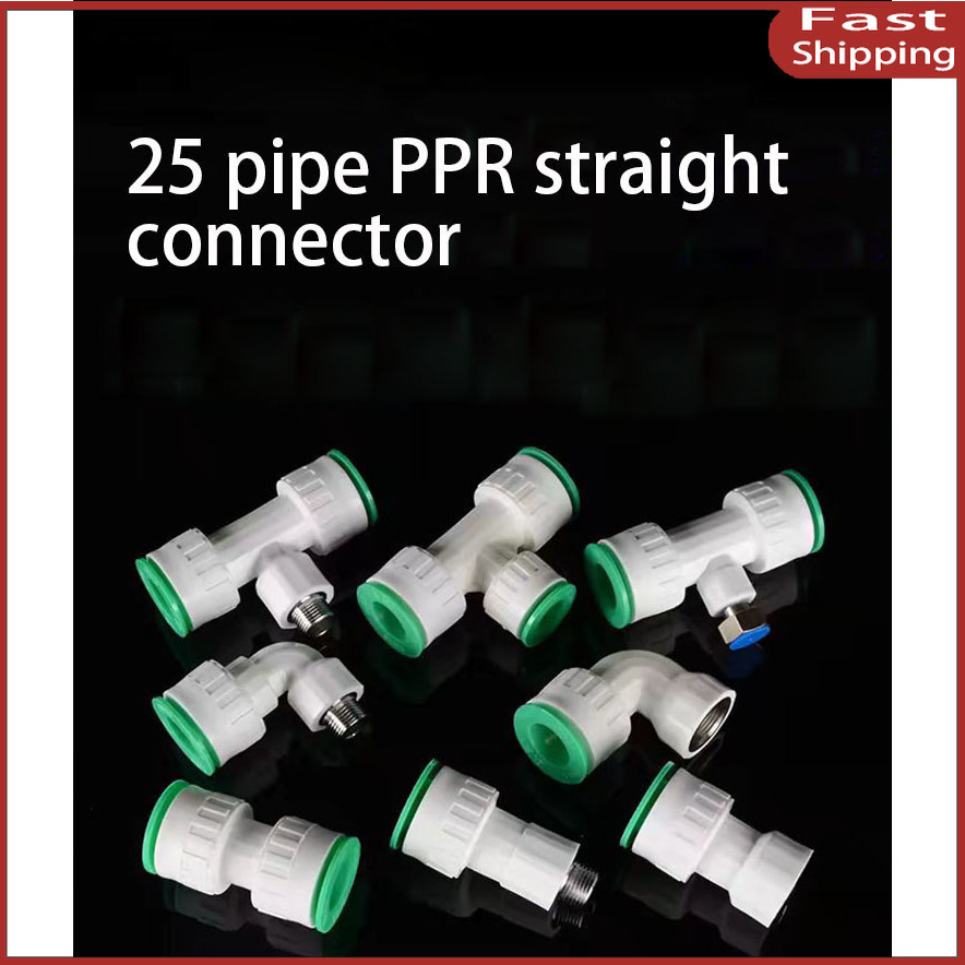 PPR three-way elbow, direct plug-in hot and cold water pipe fittings ...