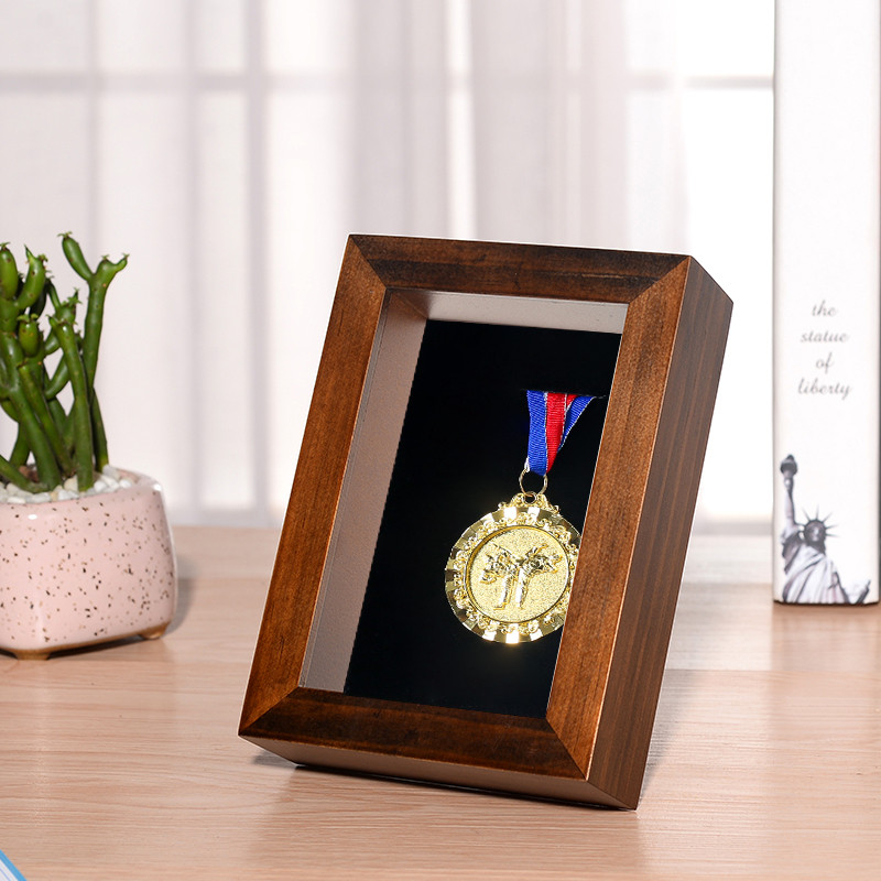 Solid Wood8Inch Photo Frame 8inch Dried Flower Frame Single Medal ...