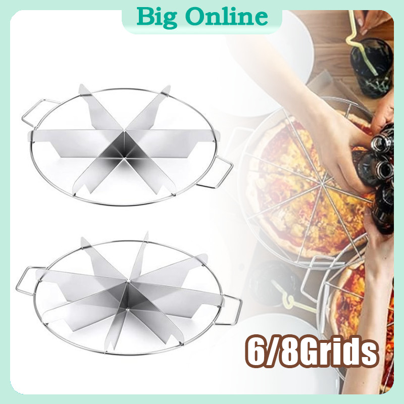 Equal Portion Pizza Cutter Stainless Steel Cake Slicers Durable Pancake ...