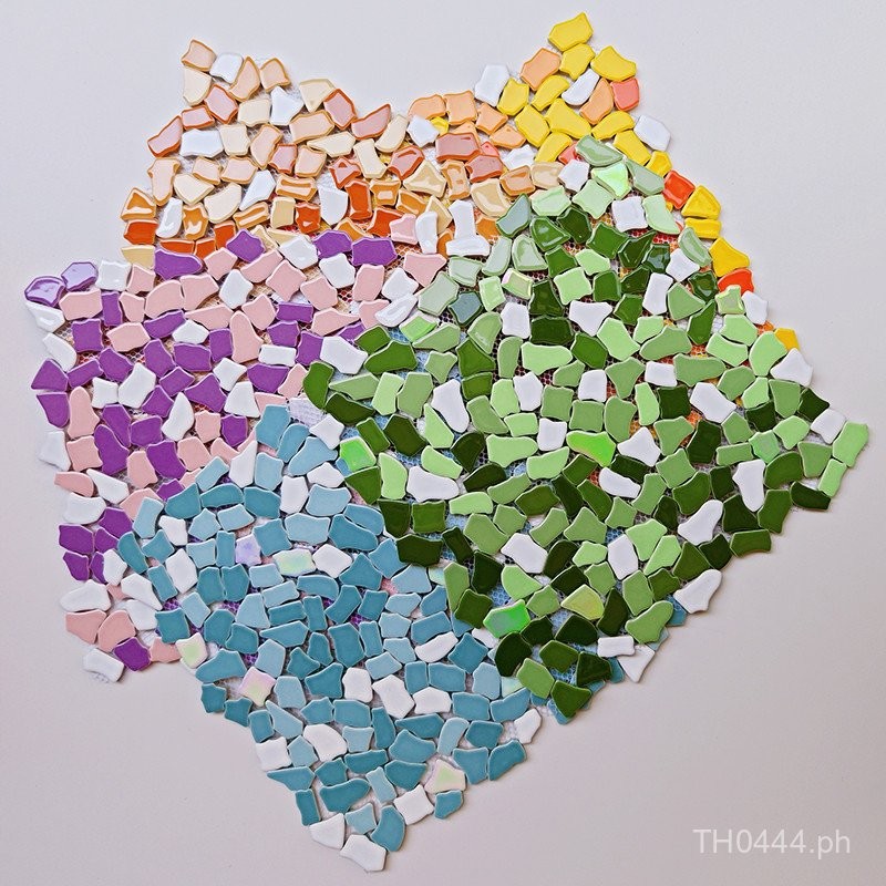 ins Bathroom Ceramic Personality Fish Pond Pebble Floor Tiles#Mosaic ...
