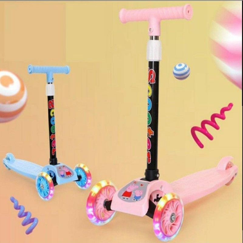 GANDISUARTINILARISSHOP (LED+original box) Children's Scooter Kickboard ...