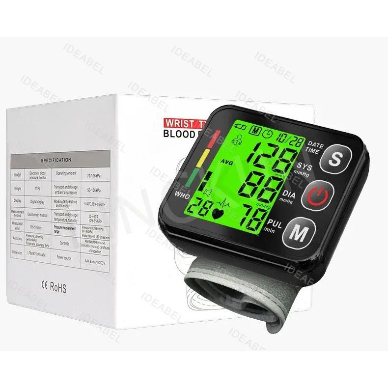 Electronic Bp Monitors High Accurate BP Monitors English Voice Wrist ...