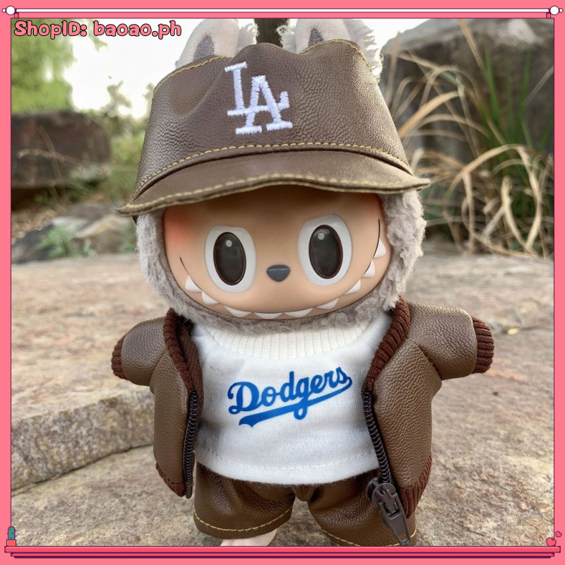 Labubu Clothes| LA Brown Leather Suit|for 15cm 17cm labubu v1 v2 ...
