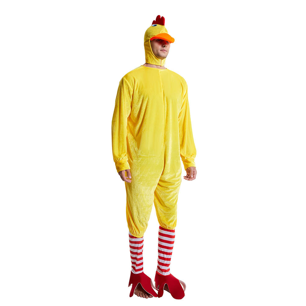 Yellow Chicken Costume for Adults Animal Cosplay Clothes for Stage ...