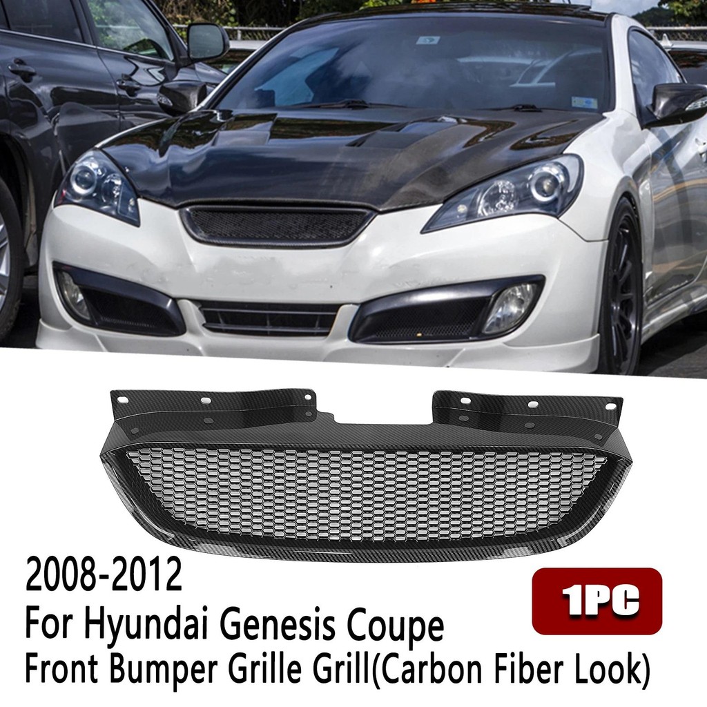 Racing Grill Front Grille For Hyundai Genesis Coupe 2008-2012 Carbon ...