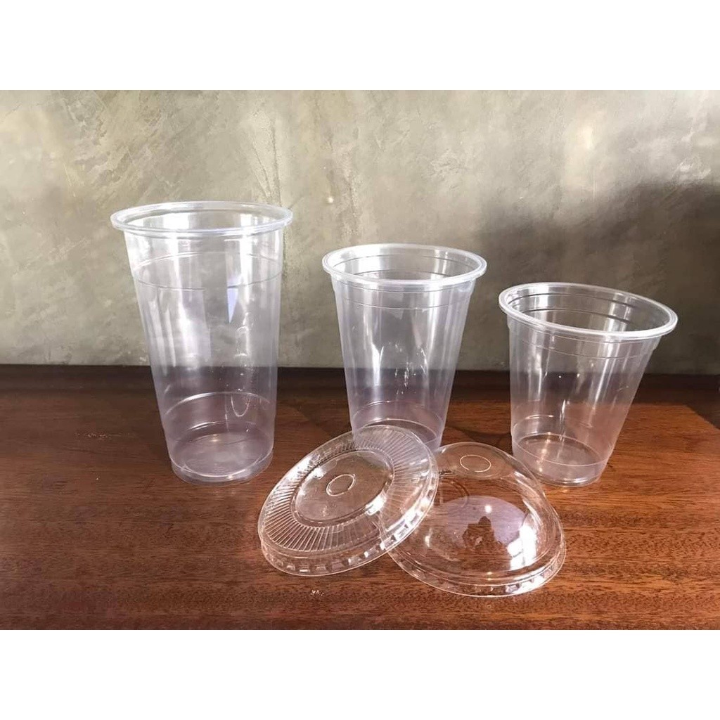 Cheapest 100 pcs Y / PP Cup 95 MM with LID set / Disposable Plastic ...