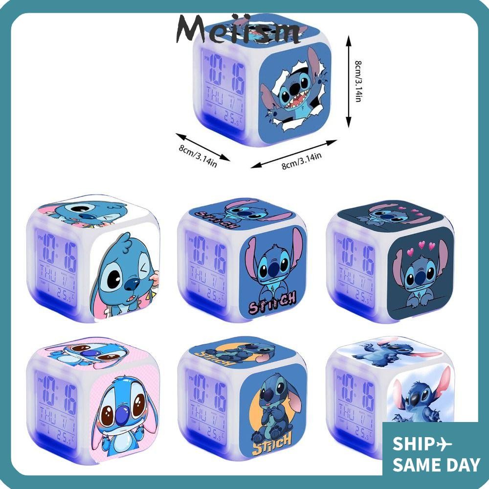 MEIISM Alram Clock, Children's Room Decorations Plastic Lilo and Stitch ...