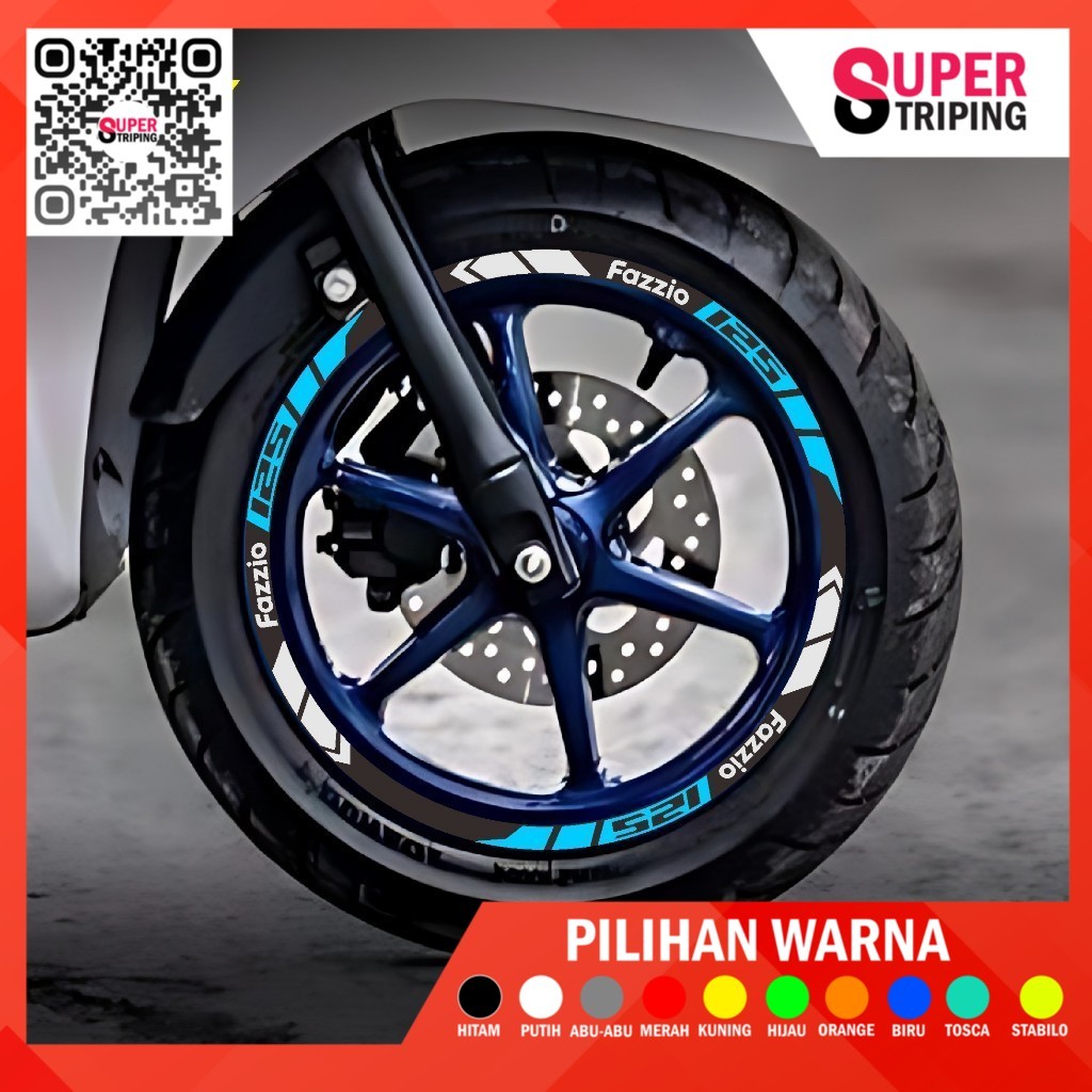 Cutting STICKER STICKER LIS VELG YAMAHA FAZZIO - MOTORCYCLE STICKERS ...