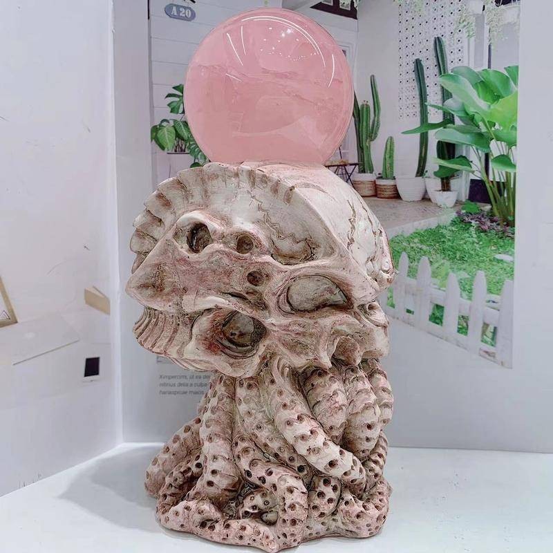 Cthulhu Cthulhu Mythical Statue Octopus Skull Resin Base Crafts ...