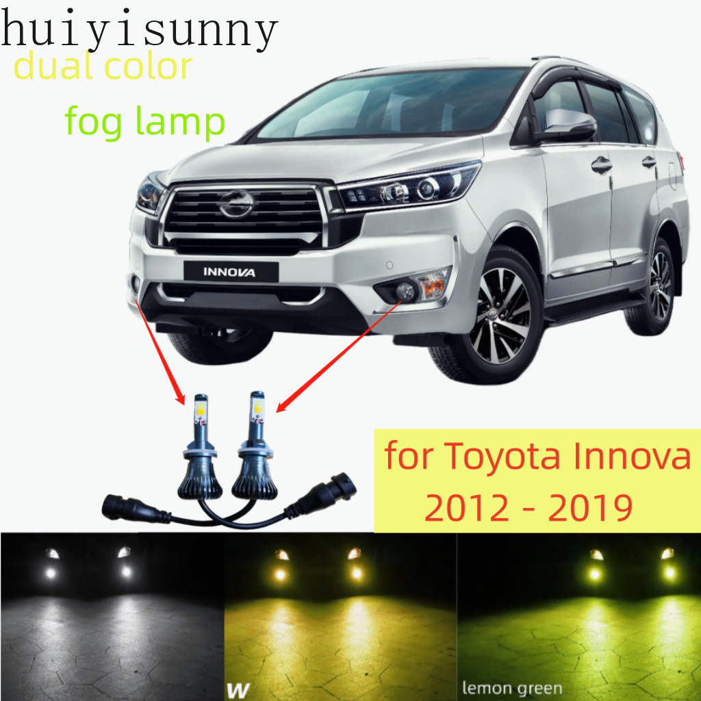 Huiyisunny 2PCS H11 dual color Projector LED Fog light bulbs For Toyota ...