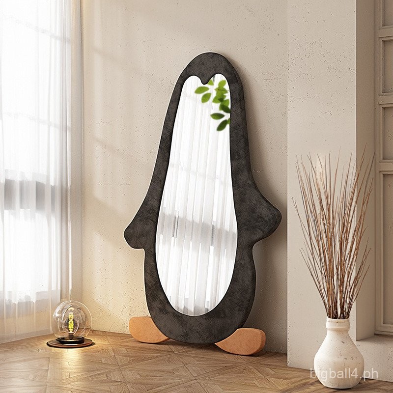 Cartoon Penguin Dressing Mirror Household Girls' Bedroom Floor Mirror ...