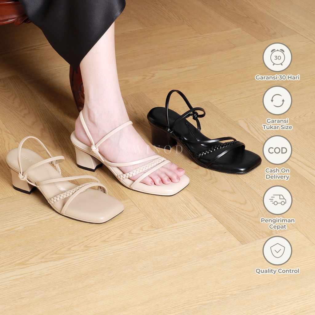 Winod Jane Heels 5cm High Heel Sandals Elegant Model Daily Raya Eid ...