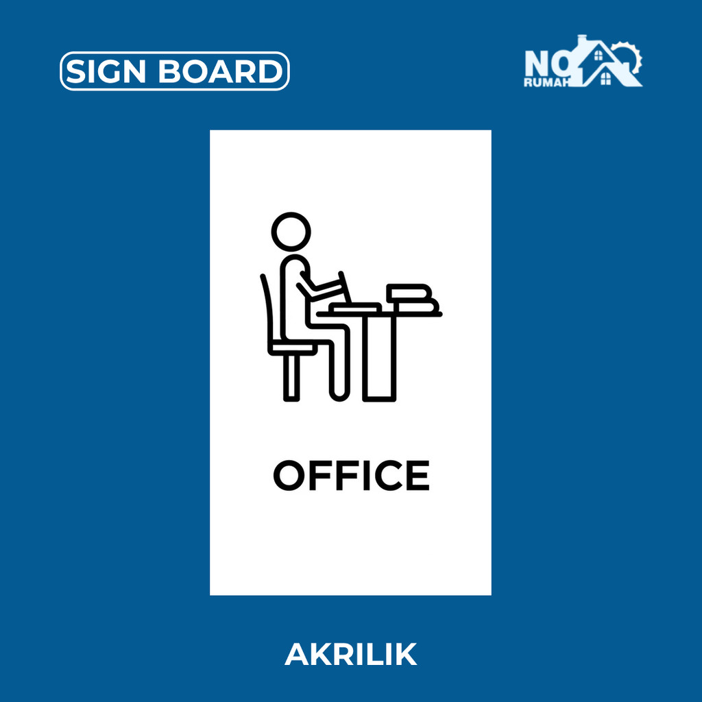 Signage Office Sign Board Acrylic Print Instruction Board Office Room ...
