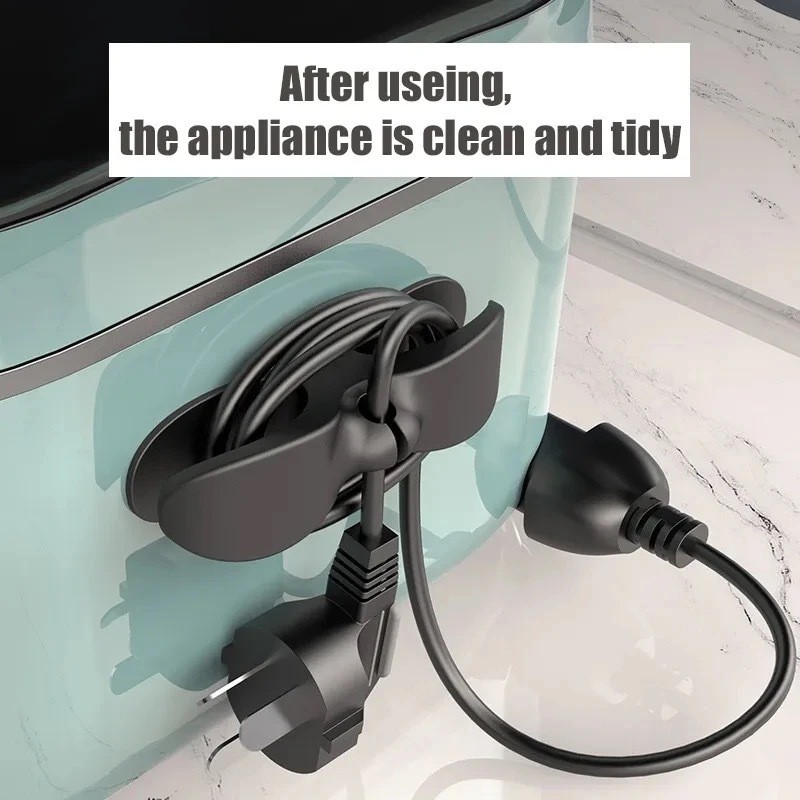 Kitchen Storage Cord Organizer Winder Cable Management Clip Wrapper ...