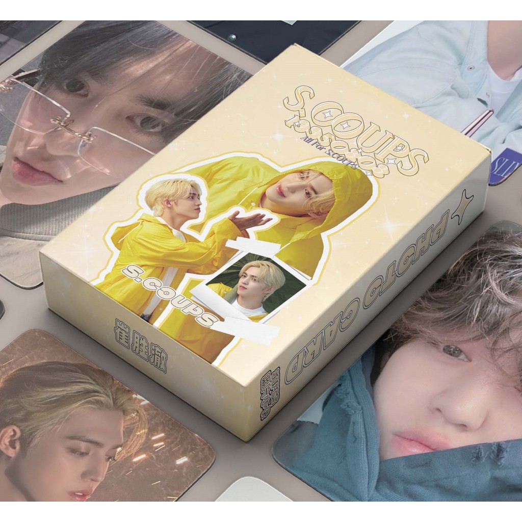 50-124pcs SEVENTEEN Holographic Laser LOMO Cards SPILL THE FEELS Joshua S.Coups Hoshi Mingyu ...