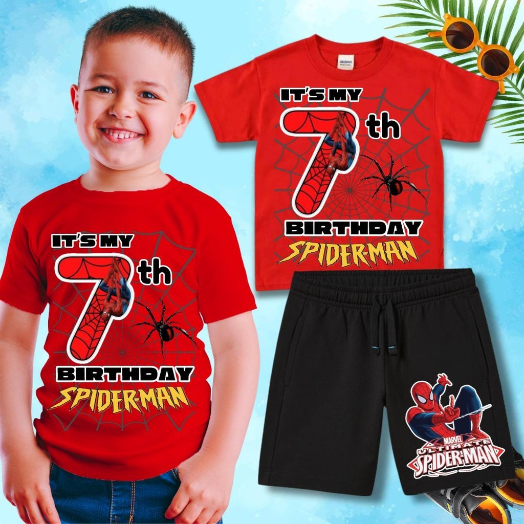 Full Cotton Terno or T-shirt Only Birthday Shirt for Kids 1-12 yrs old ...