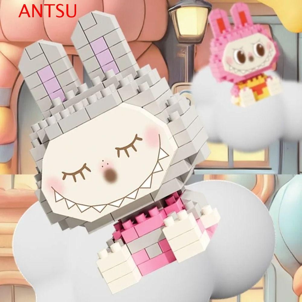 ANTSU 3pcs Labubu Building Blocks, Random Type Small Particle Labubu ...