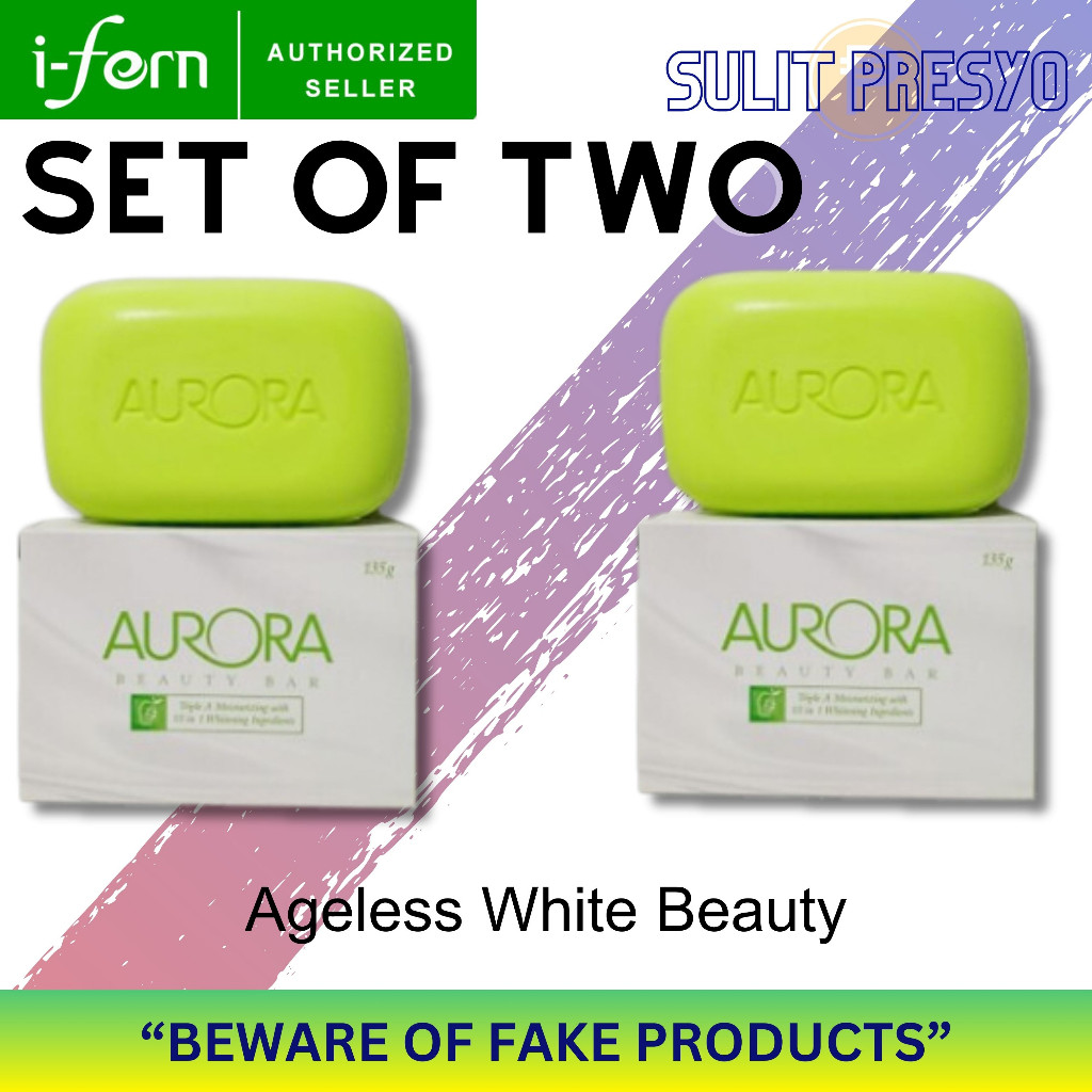 Set of Two Aurora bar Soap 135g | Shopee Philippines