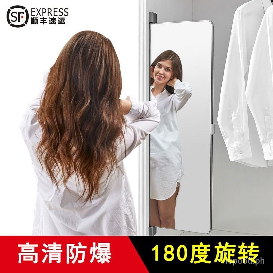 Yadike Full-Length Mirror Foldable Closet Door Dressing Mirror Double ...