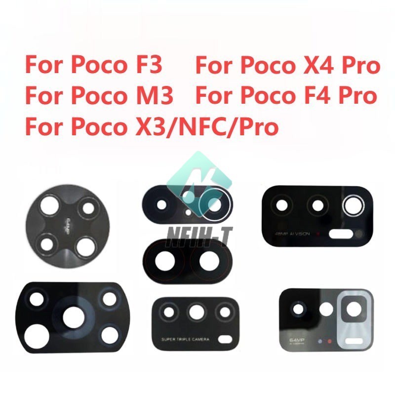 For Xiaomi Mi Poco F3 M3 X3 X4 Pro F4 Pro Rear Back Camera Glass Lens ...