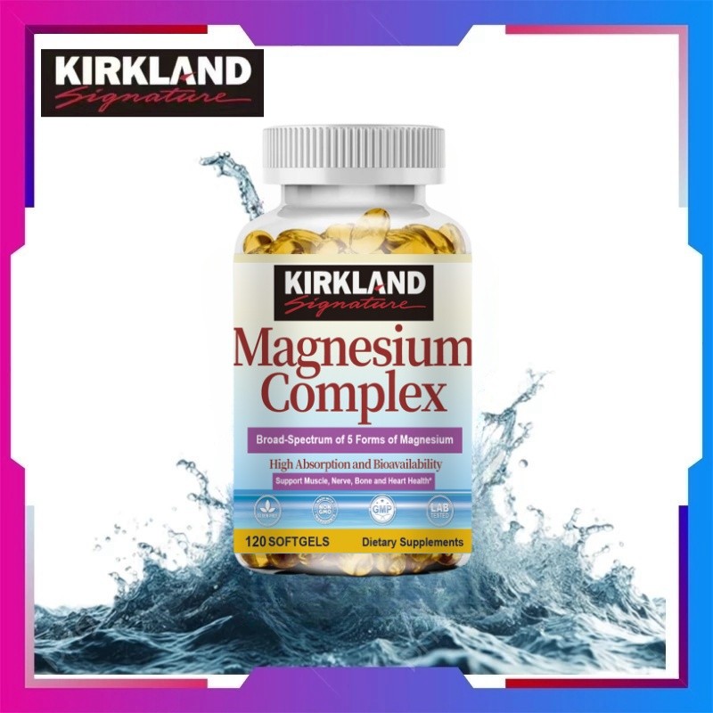 KIRKLAND Magnesium Complex Capsule 500mg Support Sleep, Stronger Muscle ...