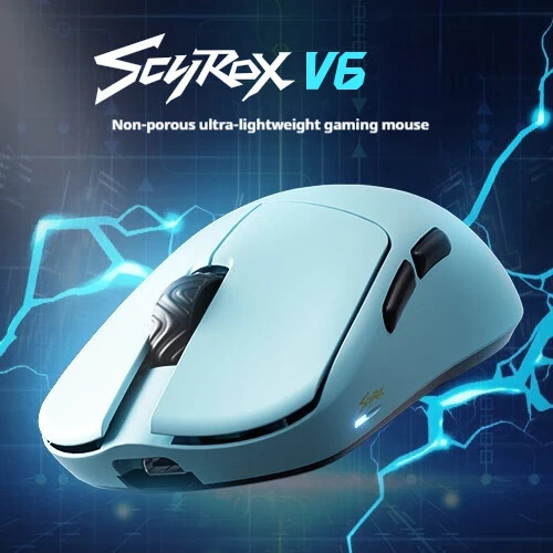 Scyrox V6 dual-mode wireless gaming mouse, 8k return rate, Pixart3950 ...