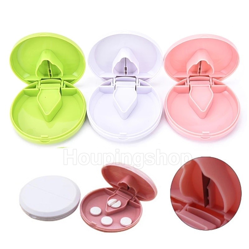 Portable Pill Cutter Splitter Divide Medicine Splitter Storage Case ...
