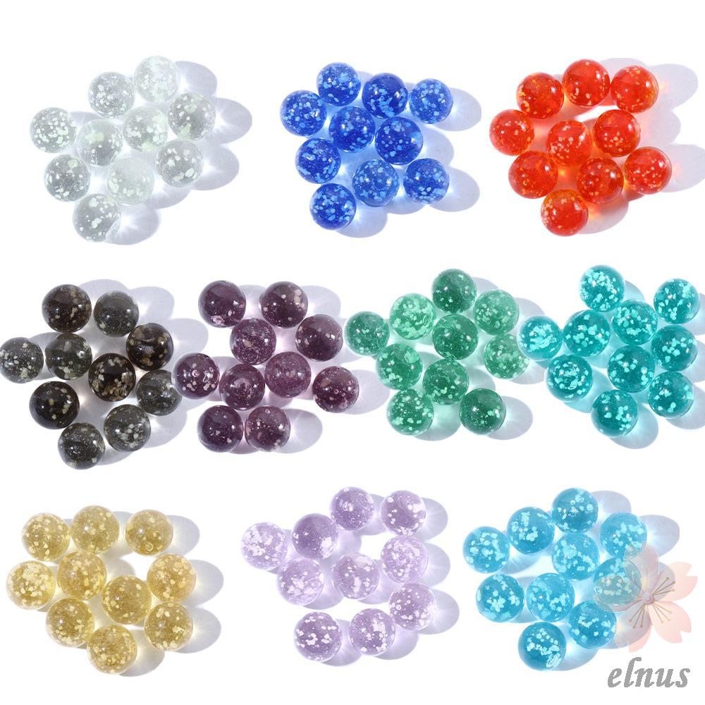 ELNUS Glass Marbles Cream Console Game 10pcs 12mm|Beads Bouncing Ball ...