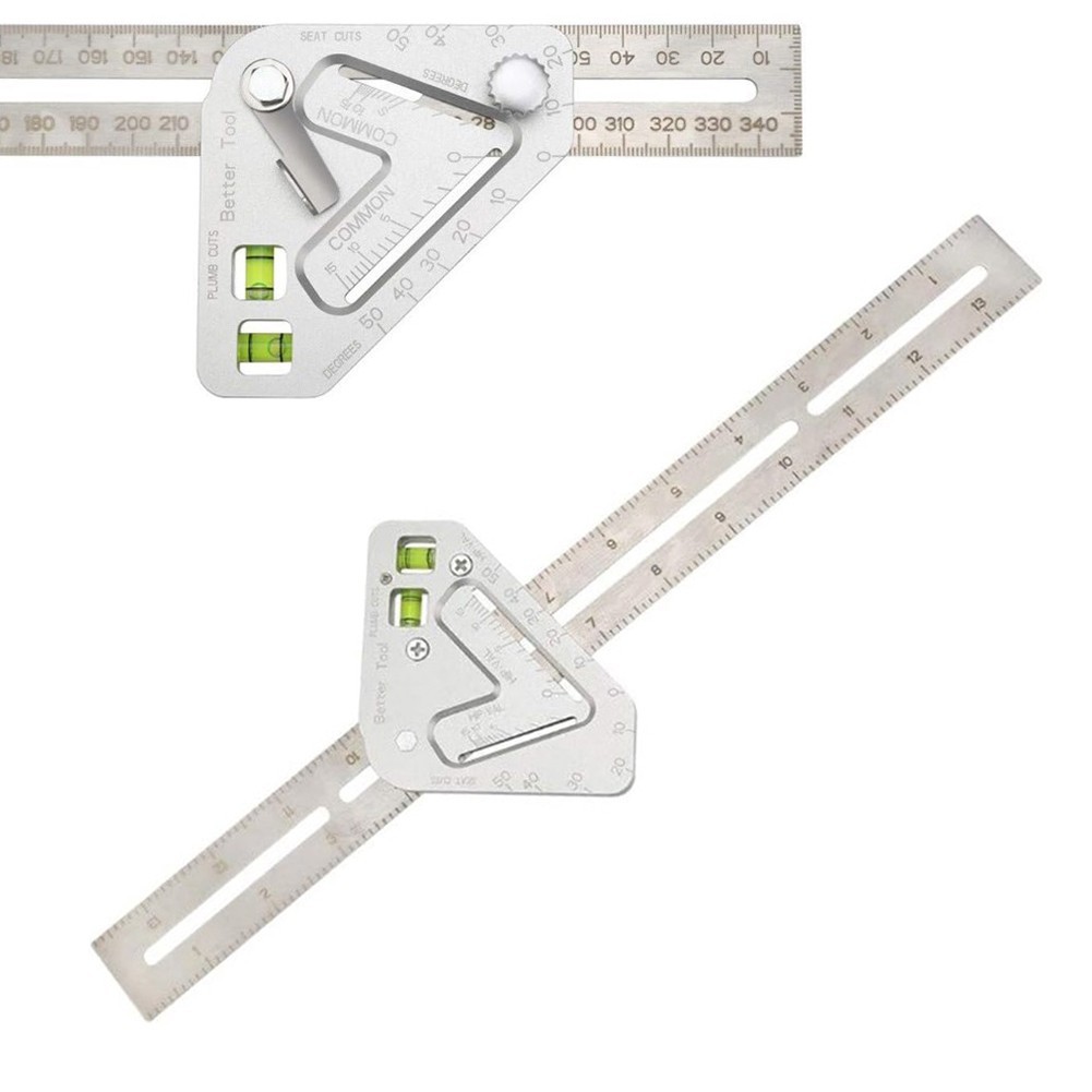 Stainless Steel Multifunctional Angle Ruler Protractor for Accurate ...