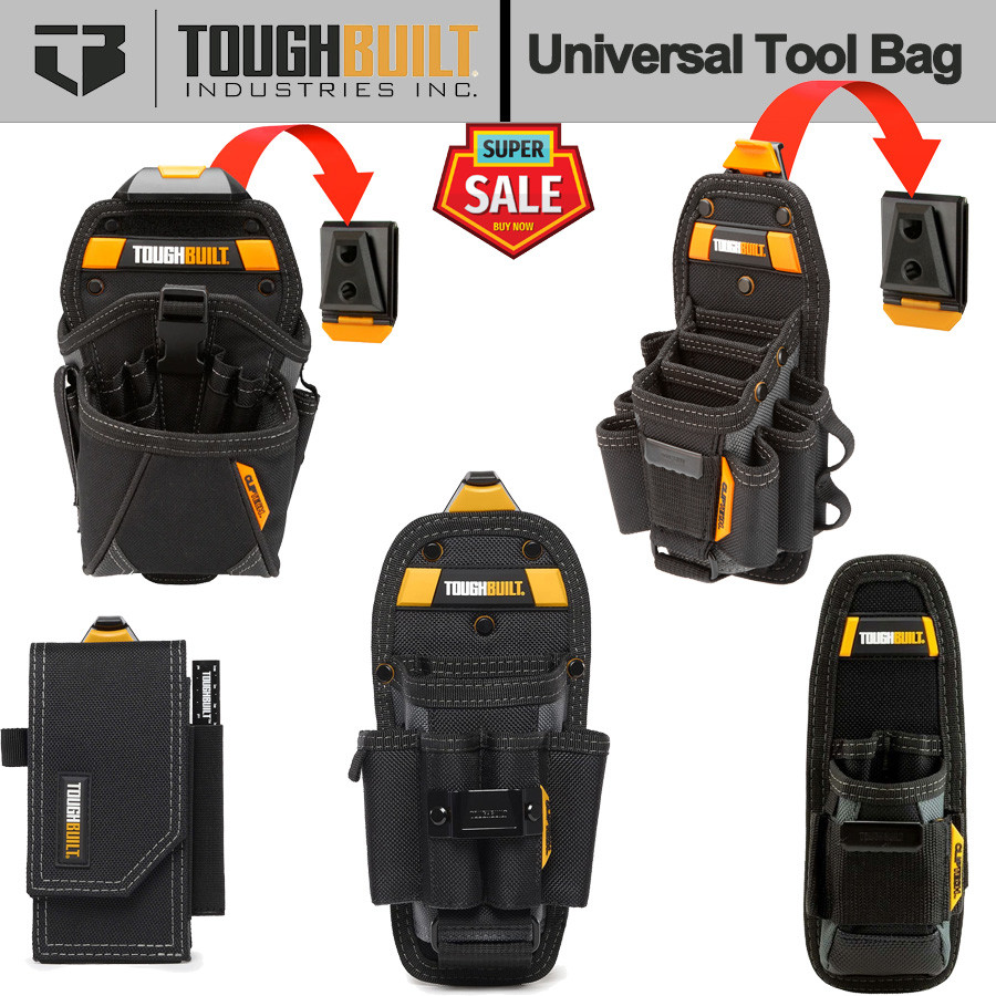 TOUGHBUILT Universal Tool Pouch with Loops Multifunctional Tool Bag TB ...
